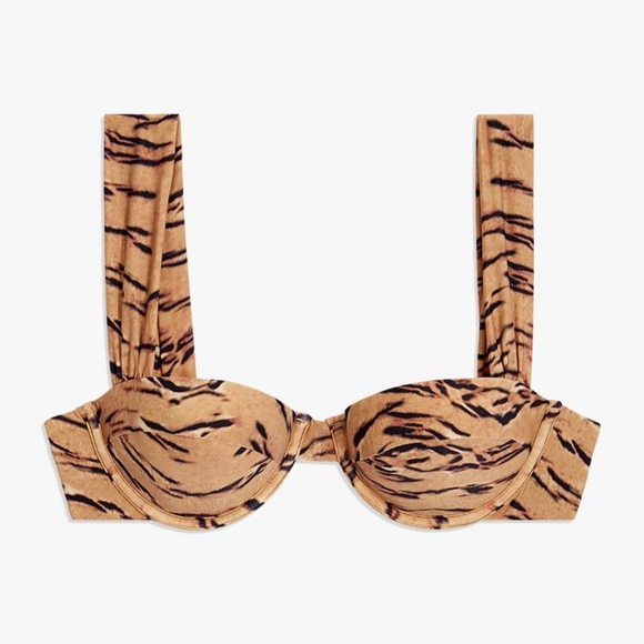 WeWoreWhat | Swim | Weworewhat Claudia Underwire Bikini Top Tiger Print ...